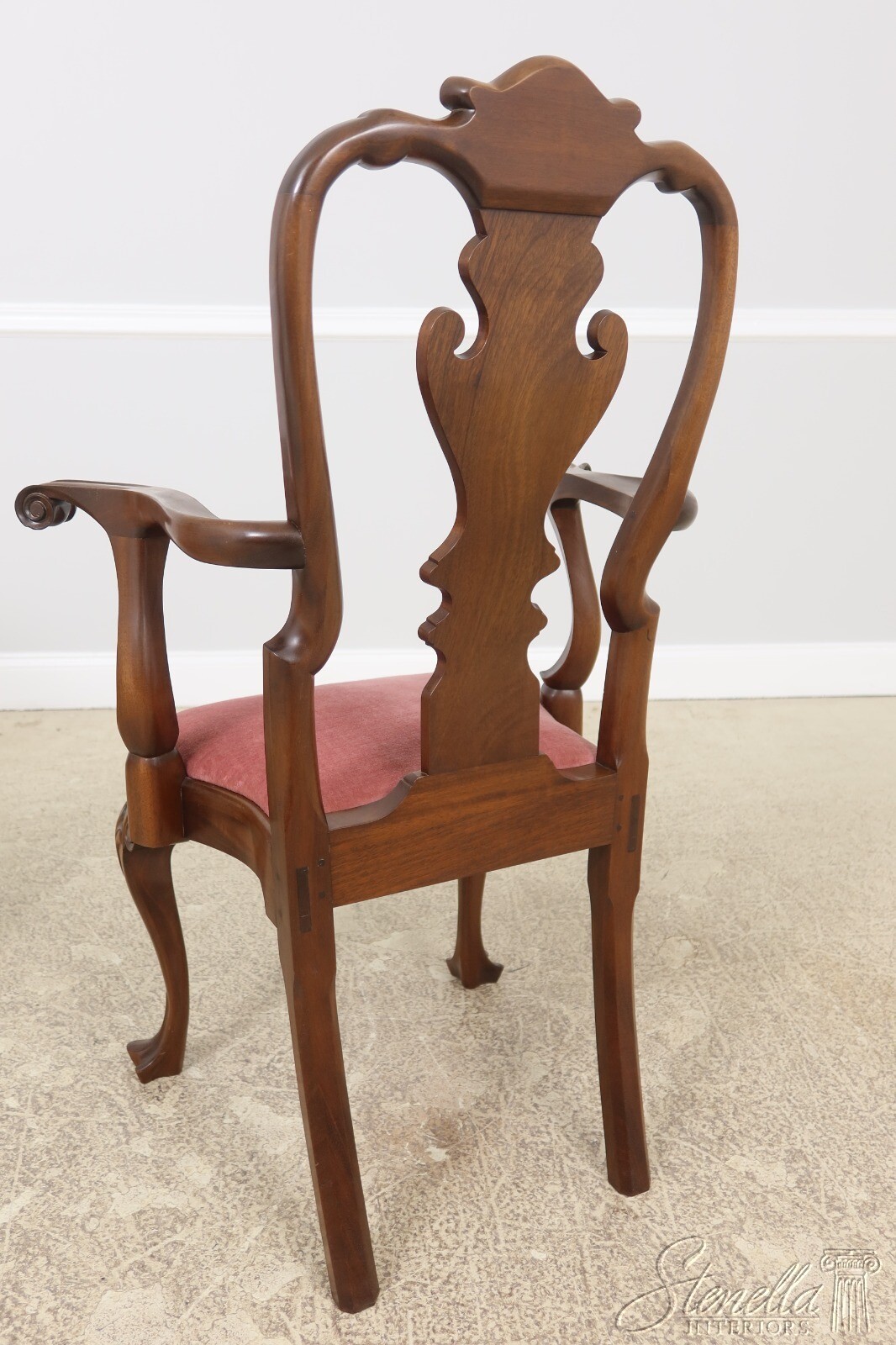 L54955EC: DAVID KNUTH Pair Bench Made Mahogany Philadelphia Armchairs ...