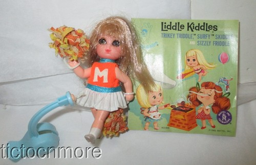 VINTAGE LIDDLE KIDDLES RAH RAH SKEDIDDLE 3788 CHEERLEADERw/ POM POMS ...