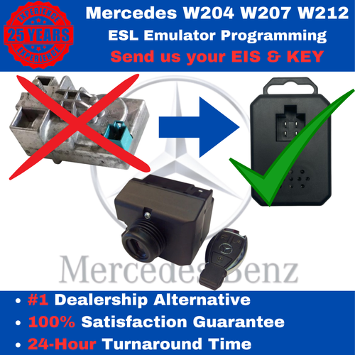 Mercedes W204 X204 W207 W212 ESL ELECTRONIC STEERING LOCK EMULATOR ...