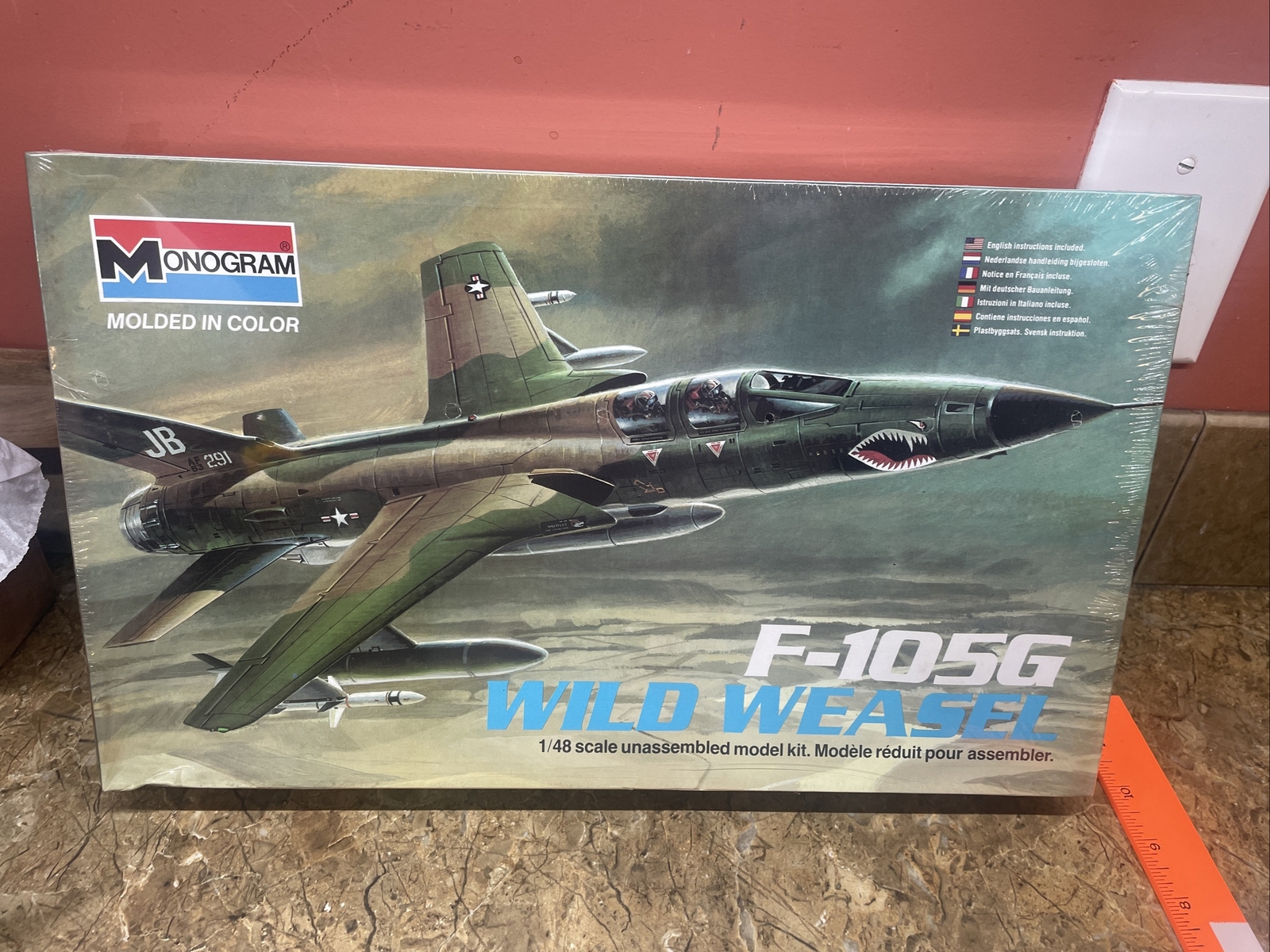 Monogram F-105G Wild Weasel 5806 1/48 FS NEW Model Kit Sealed! | eBay