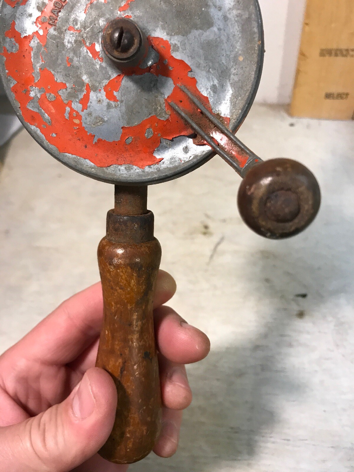 Vintage Antique Hand Drill Made In Usa Tool Carpentry Woodworking | eBay