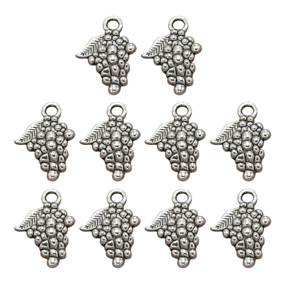 10 PCS Grape Charms Charm Pendant Grape Pendant Jewelry Making Pendants ...