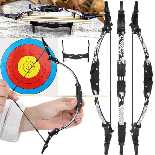 11" Mini Recurve Bow Arrows Set Archery Practice Kids Toy Gift Shooting ...