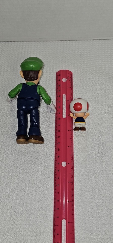 Nintendo The Super Mario Bros. Movie Luigi Figure Flexible Joints Toad ...