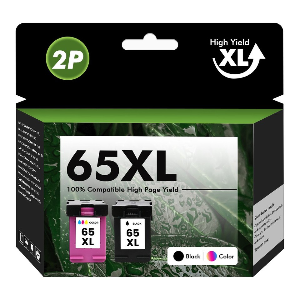 65XL Ink Cartridges For HP Ink 65 XL Deskjet 2600 2652 2636 3720 ENVY ...