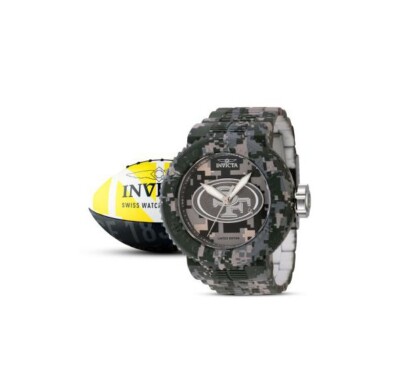 NEW INVICTA 45101 NFL SAN FRANCISCO 49ERS MILITARY CAMO WATCH WITH FOOTBALL 52MM | eBay