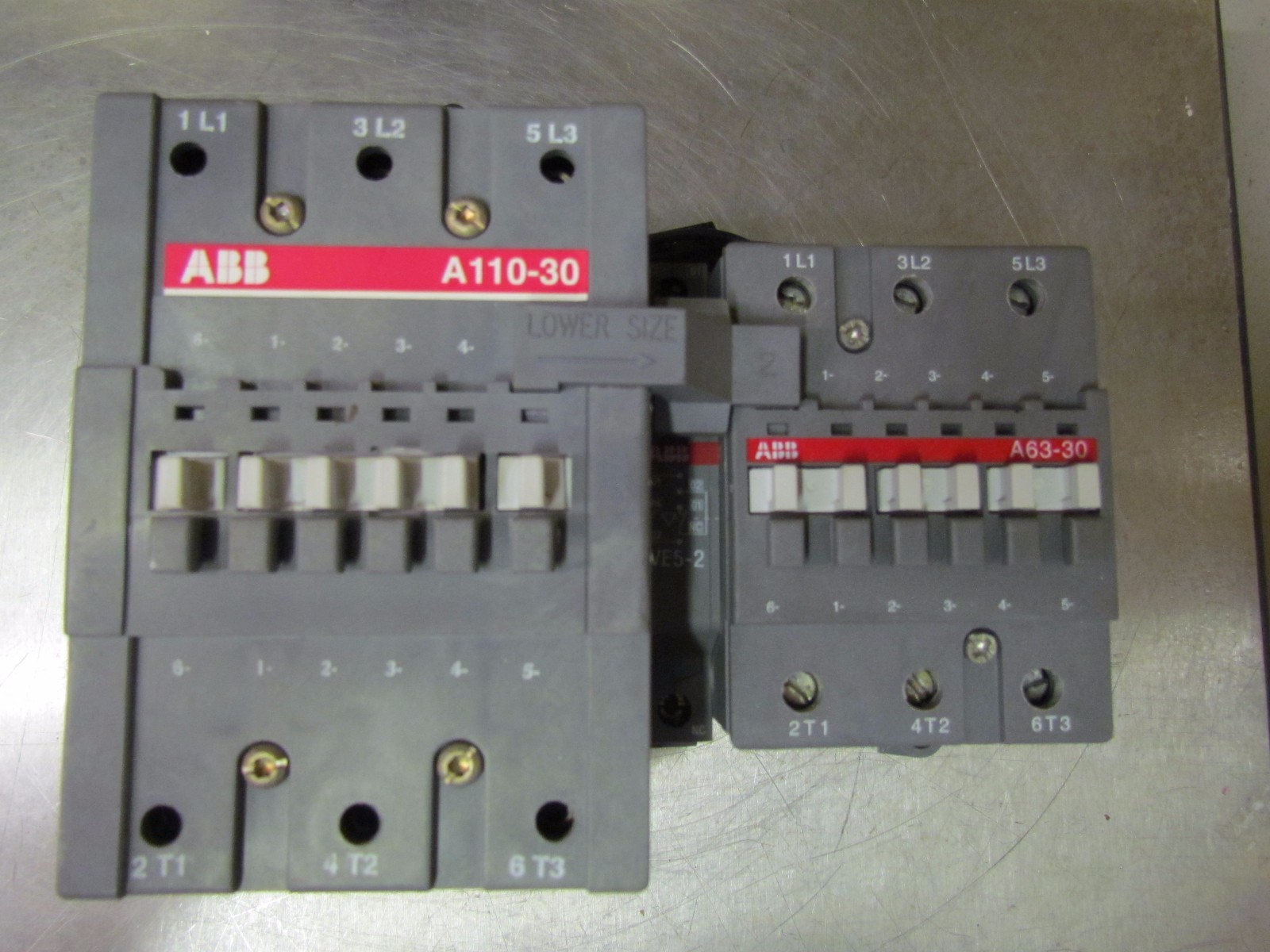 Nice ABB A110-30 / A63-30 Mechanically Interlocked Reversing Dual ...