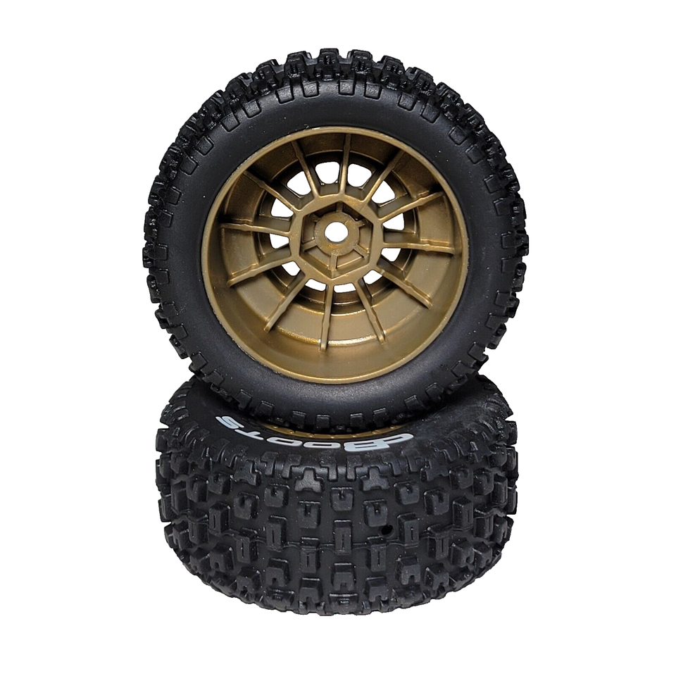 Arrma Mojave Grom 223s BLX 1/18th Tires Dboots Fortress & Bronze 12mm ...