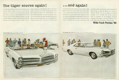 The tiger scores again! And again! Pontiac 2+2 & GTO ad 1966 | eBay