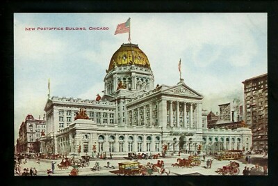 Illinois IL postcard Chicago, Post Office Building Vintage | eBay