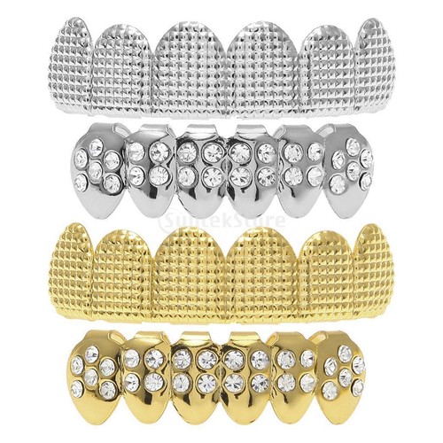Trendy Shiny Hip-Hop Rapper Mouth Caps, Custom Tooth Grills, Zah | eBay