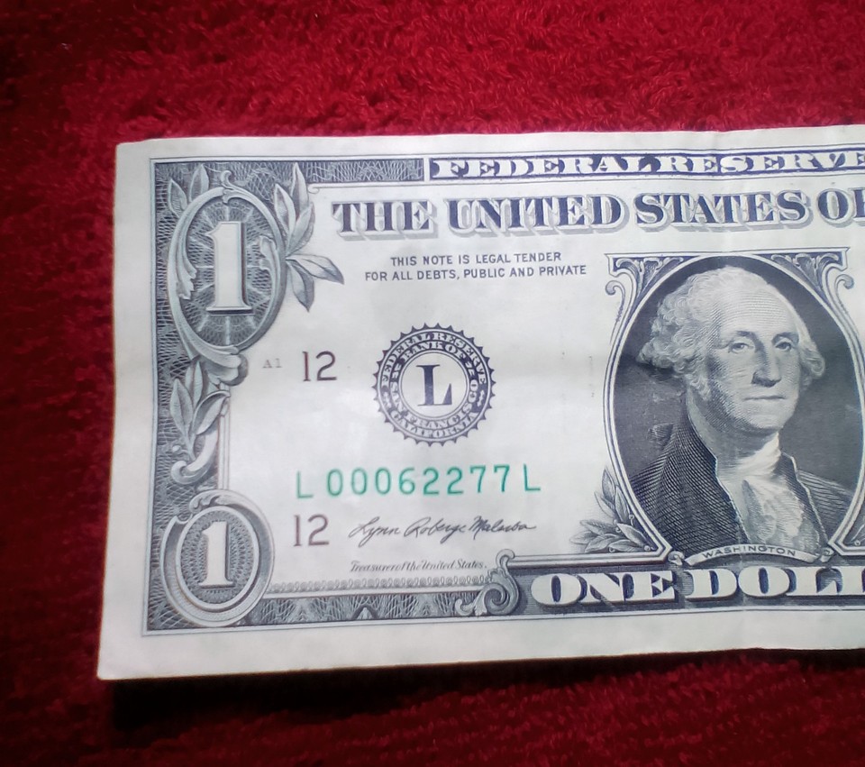 💥💲👉🏻FANCY SERIAL NUMBER $1 Dollar bill! HIGH RATING at 97.4%! RARE ...