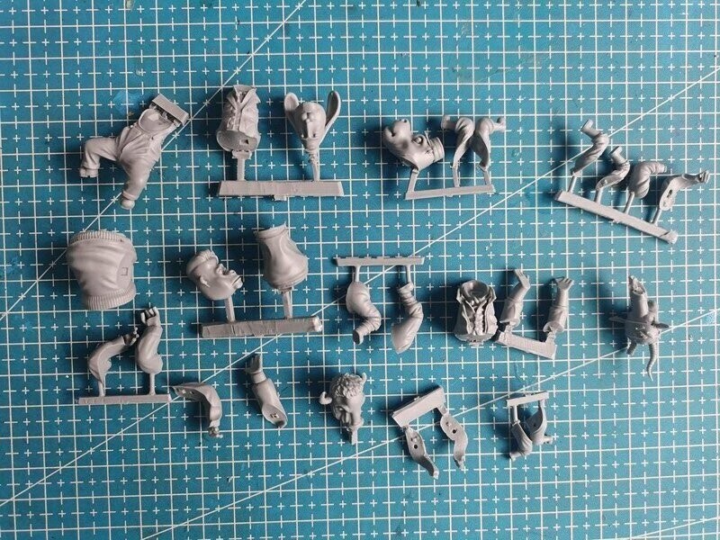 Fury Animal Edition Resin Figure (no tank) 1/35 Model Kit Unassembled ...