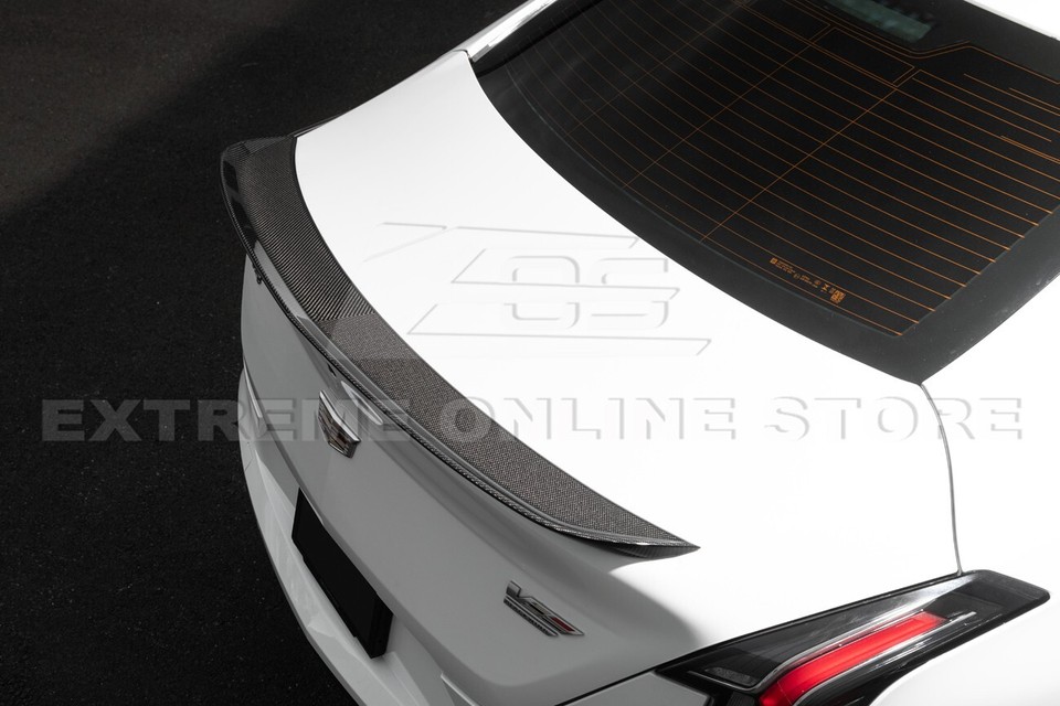 For 20-Up Cadillac CT4 | CT4-V Blackwing Style CARBON FIBER Rear Wing ...