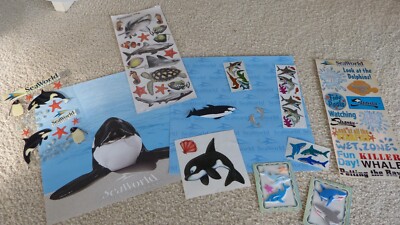 SEAWORLD Adventure Parks Epoxy Stickers & 58 other Stickers Scrapbook ...