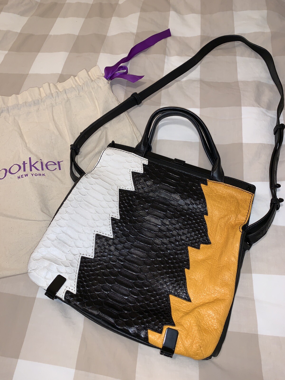 rare Genuine leather Botkier tri color handbags with … - Gem