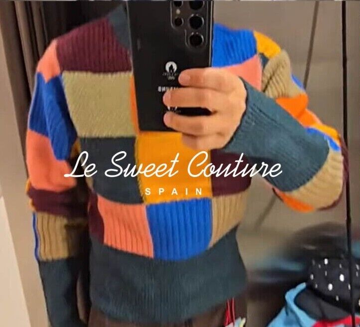 ZARA UNISEX NWT FW24 COLOUR BLOCK SWEATER X HARRY LAMBERT ZARA UNISEX NWT FW24 COLOUR BLOCK SWEATER X HARRY LAMBERT