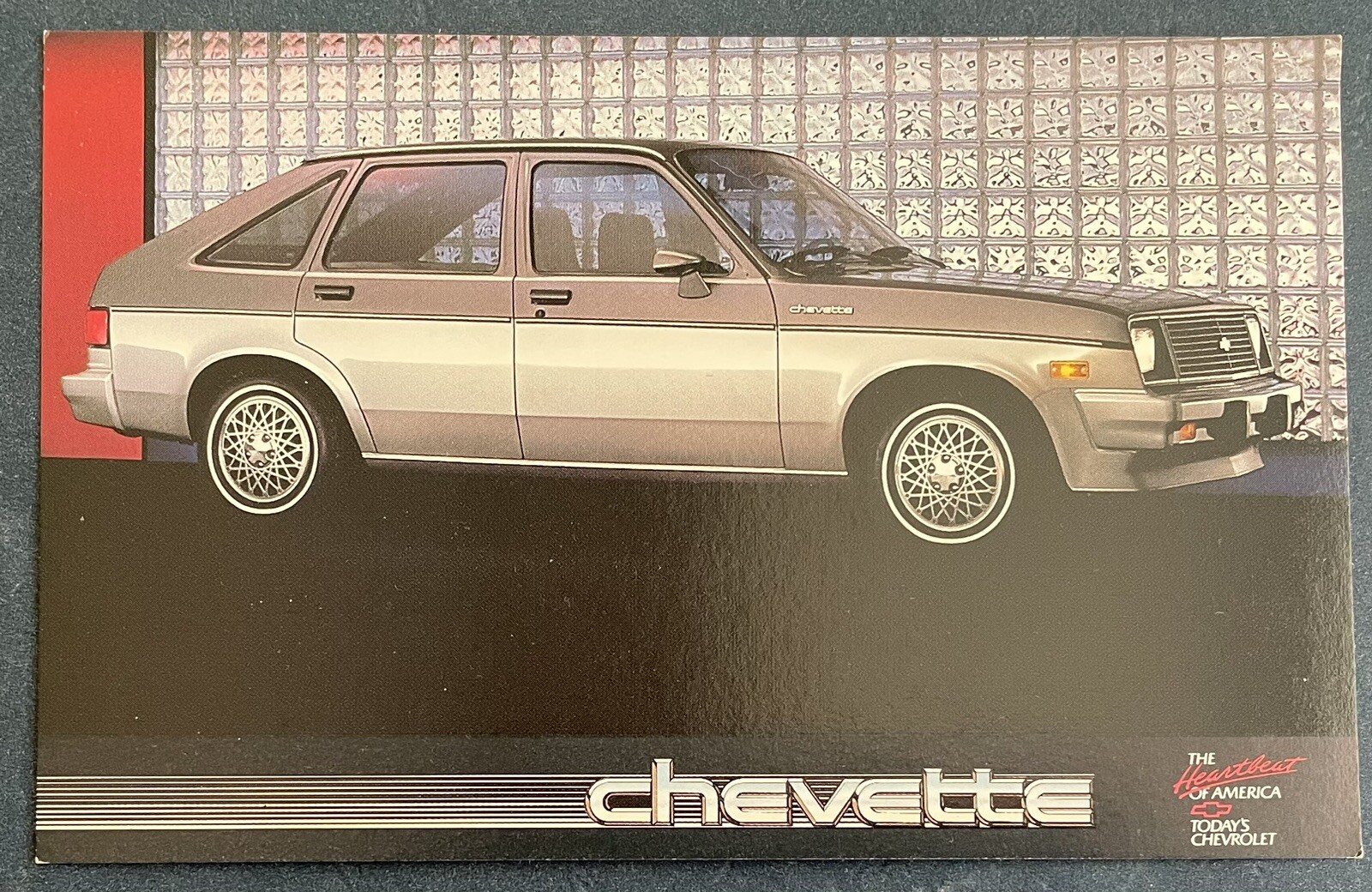 Vintage Automobile Postcard - 1987 Chevrolet Chevette - Collectible ...