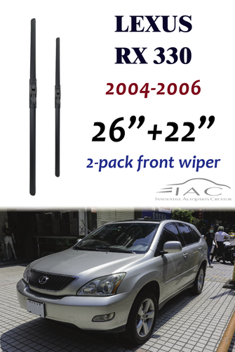 2004-2006 Lexus RX330 Front Windshield Wiper Blade 26"+22" 2 Pack ...