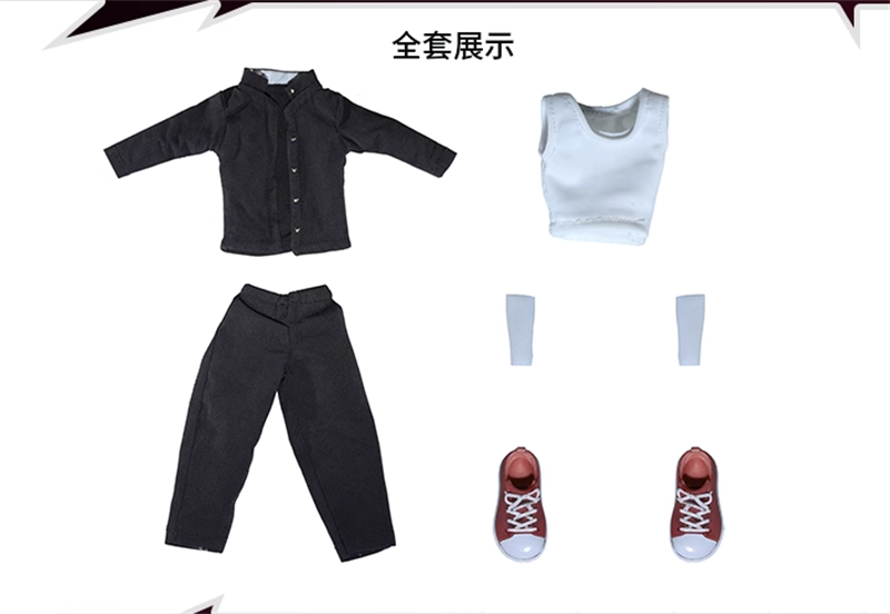 1/12 Custom School Dress Set for 7" Storm Toy Baki School Dress No ...