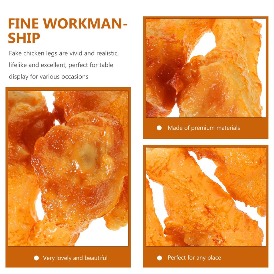 4pcs Fake Chicken Leg Artificial Chicken Simulation Fake Chicken Legs ...