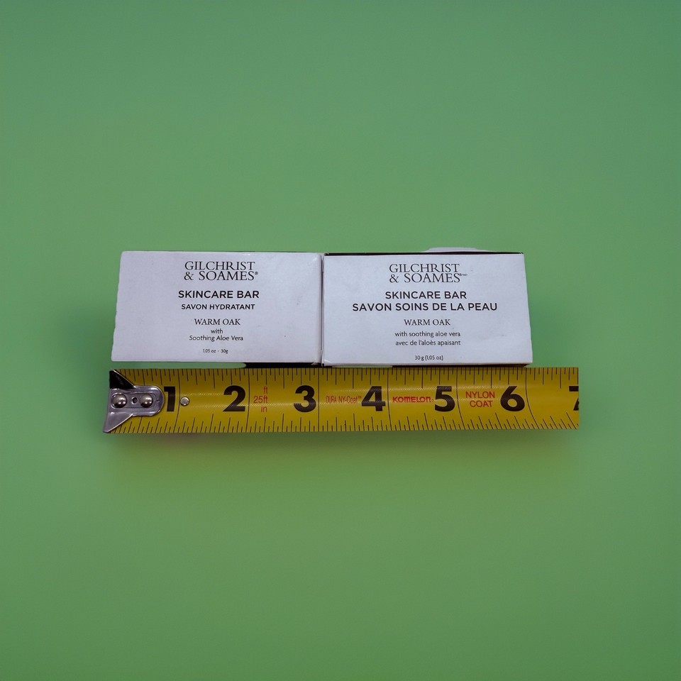 Set Of 2 TRAVEL Size Gilchrist & Soames Warm Oak w/ Aloe Vera Soap 1.05 ...