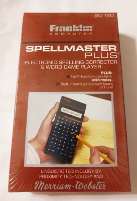 Vintage Franklin Computer Spellmaster Plus SC-120 1987 RARE | eBay