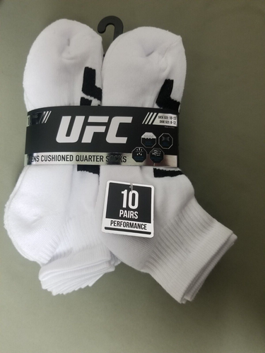New UFC Mens 10 Pack Cushioned Performance Quarter Socks. | eBay