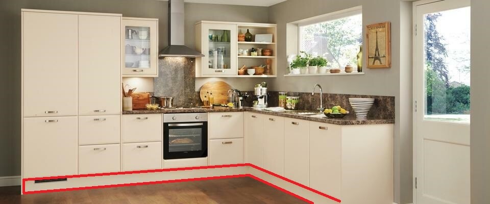 Kitchen cupboard plinth & kickboard gloss & matt white black cream oak ...