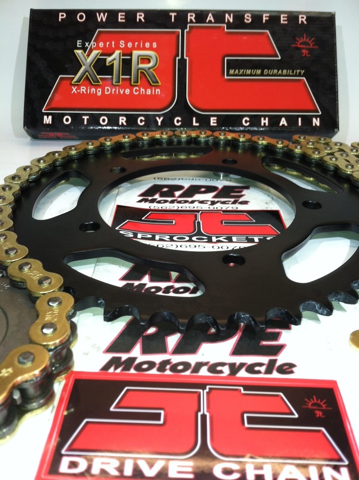 2013-2017 Kawasaki EX300R Ninja JT 520 X1R Gold OEM Chain and Sprockets ...