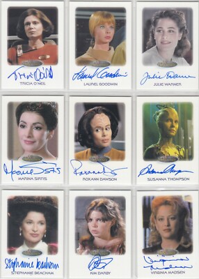 Women Star Trek 2010 & 50th Anniversary 2017 Autograph / Costume Card ...