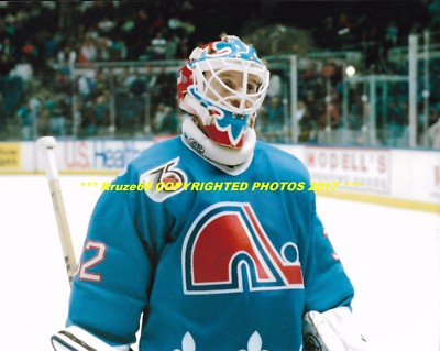 JACQUES CLOUTIER Up CLOSE 8x10 Photo QUEBEC NORDIQUES Star GOALIE WoW ...