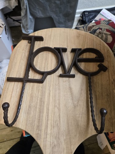 Vintage Unique Pair Hand Forged Love Coat Hangers | eBay