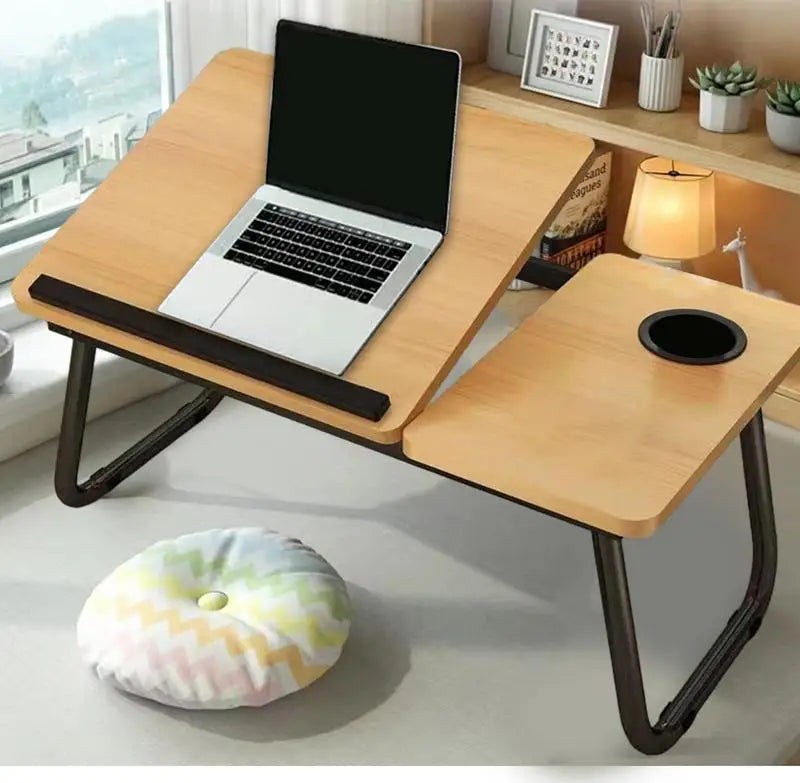 Portable Foldable Laptop Bed Desk Lap Working Small Adjustable Table ...