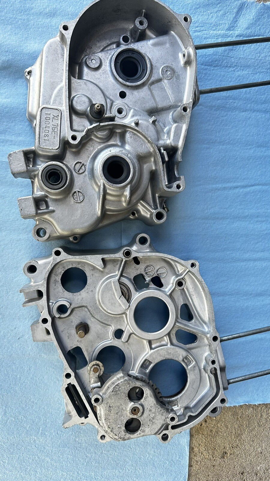 HONDA XL75 ENGINE MOTOR CASES 1977 XR XL 75 OEM NICE | eBay