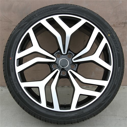 SET(4) 22x9.5 5X120 BLACK WHEELS/TIRES PKG FIT RANGE ROVER HSE SPORT ...