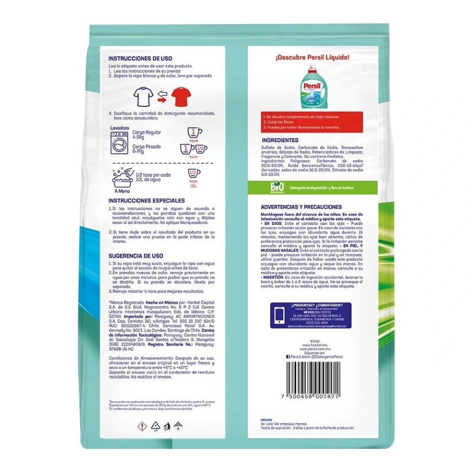 25 Bags Persil ALTA HYGIENE Powder Laundry Detergent Antibacteria 4.5kg ...