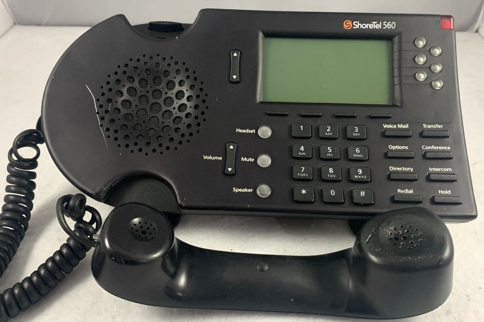 ShoreTel 560 Business Phone System 6 Line Set w/ Handset Main Unit Base ...