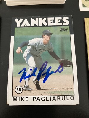 Mike Pagliarulo Yankees signed 1986 Topps card | eBay