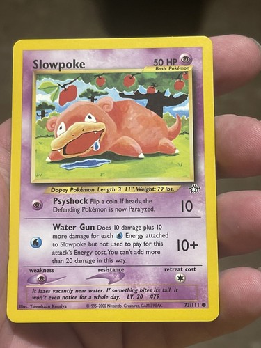 Pokémon TCG Slowpoke Neo Genesis 73 Regular Unlimited Common | eBay