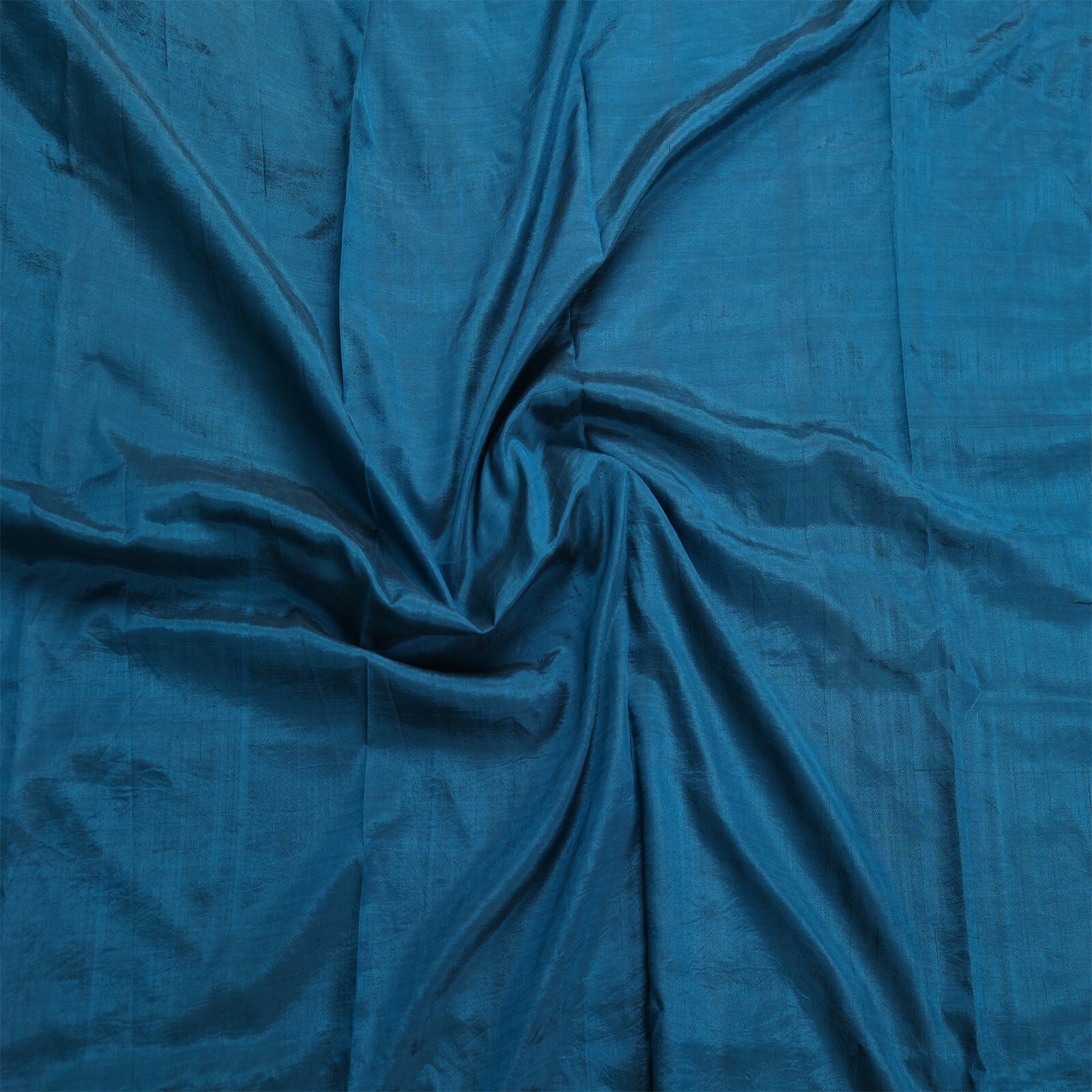 Swastik Vintage Sari Chathams Blue Remnant Scrap 100%… - Gem