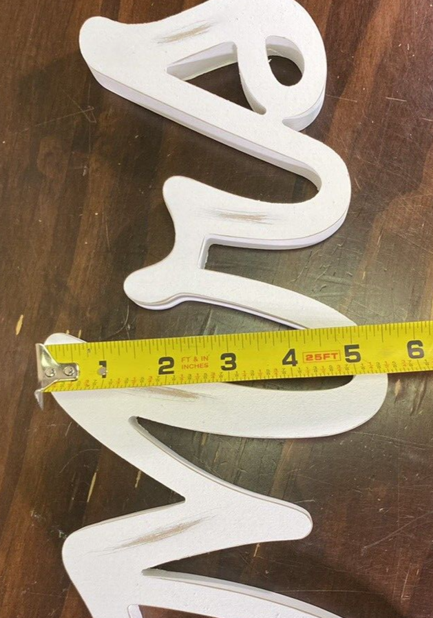 Hobby Lobby 3pc Mr & Mrs 3D Wood Script Letters Tabletop Wall Wedding ...