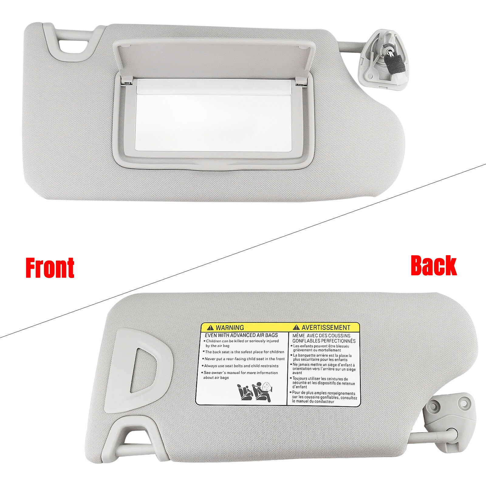 Beige Car Driver Passenger Sun Visor For Nissan Altima 2013-2018 96401 ...