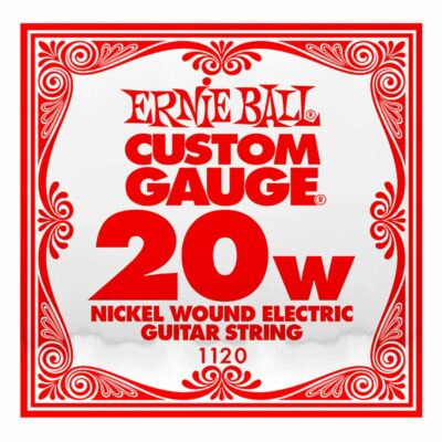 ELECTRIC GUITAR SINGLE STRING ERNIE BALL CUSTOM GAUGE 20W NICKEL WOUND ...
