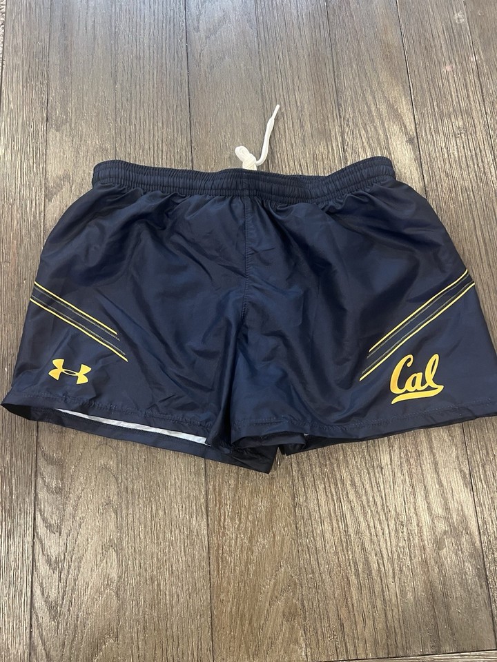 Mens Under Armour Cal Bears Team Issued Lined Running Shorts Blue ...