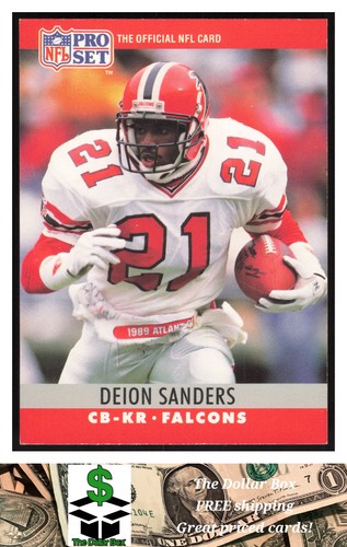 1990 Pro Set #36 Deion Sanders - Atlanta Falcons | eBay