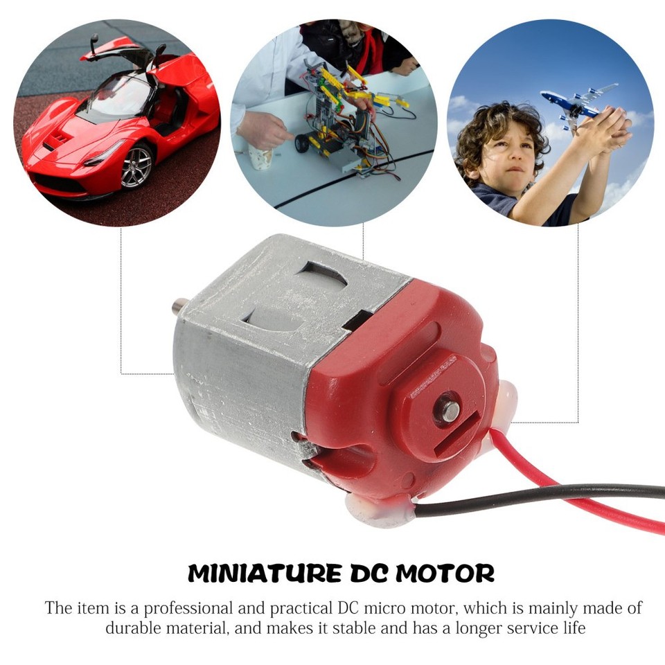 6Pcs Rectangular Small Electric Motor Miniature DC Motors Science ...