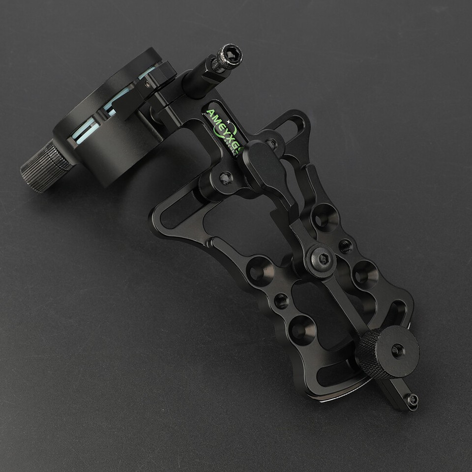 AMEYXGS Archery Sight Compound Bow Single 1 Pin 4X 6X 8X Lens 0.019 ...