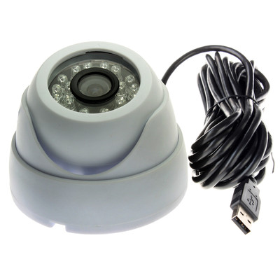 Mini 3.6mm Lens Indoor Dome USB Security Camera F Night Vision White ...