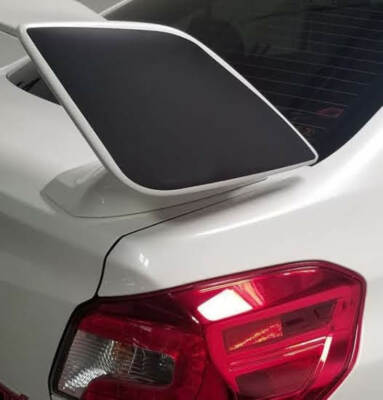Spoiler Wing Side Vinyl Overlays For 2015+ Subaru WRX STI Satin Black ...